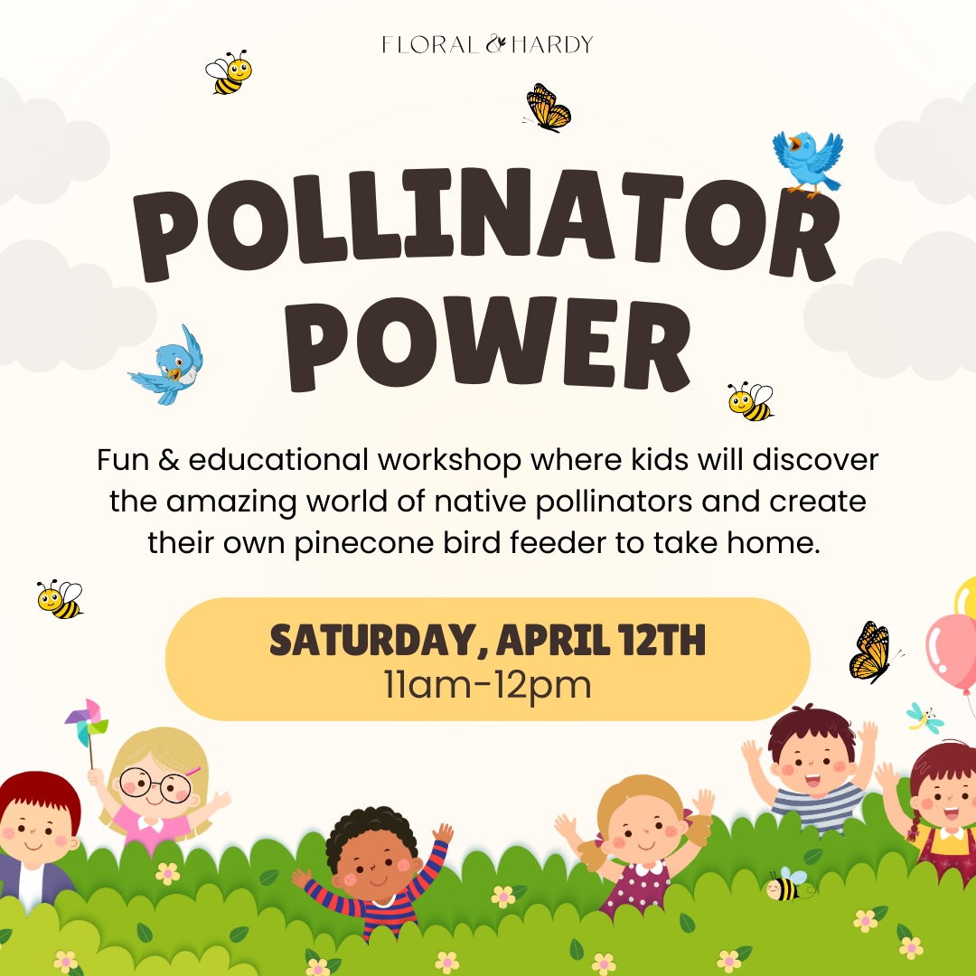 Pollinator Power - Kids Workshop | Floral & Hardy of Skippack